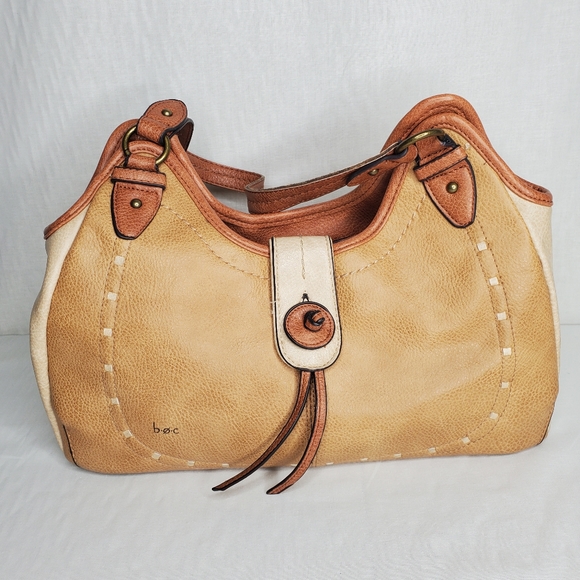 boc | Bags | Boc Born Concept Shoulder Bag Tan Brown Vinyl | Poshmark